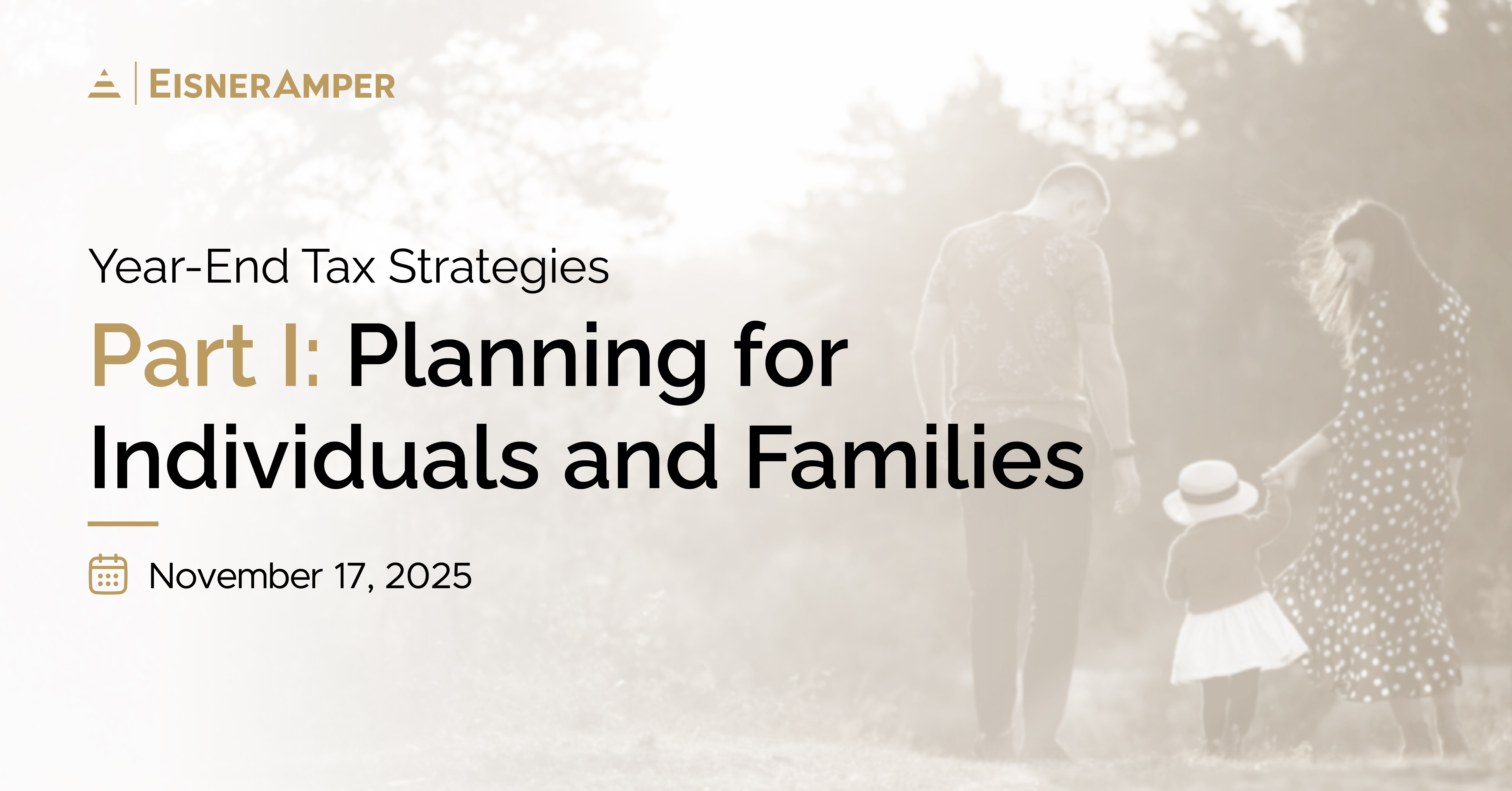2025 Year-End Tax Planning Strategies for Individuals & Families | On ...
