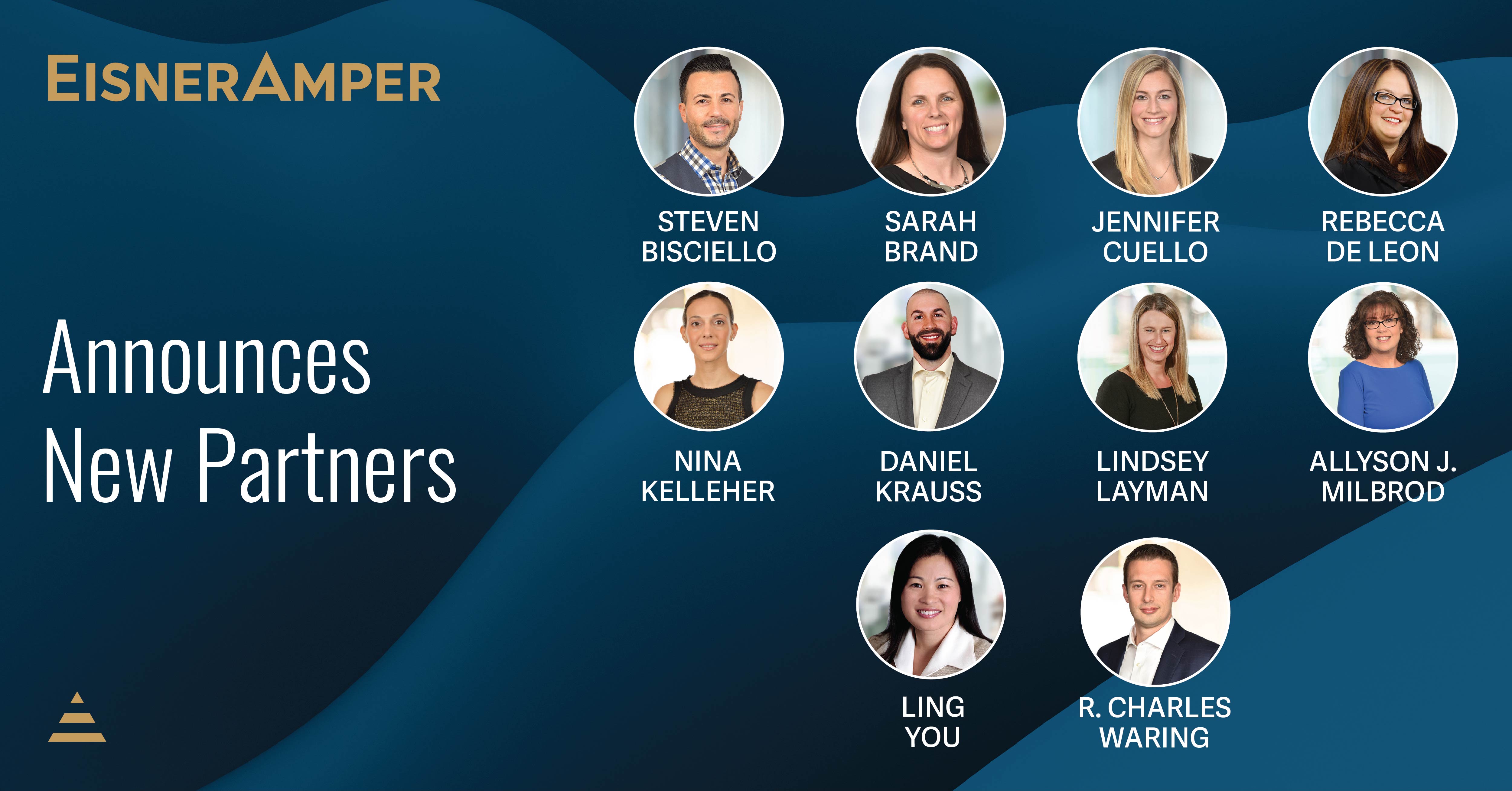 Eisner Advisory Group Names 10 New Partners | EisnerAmper