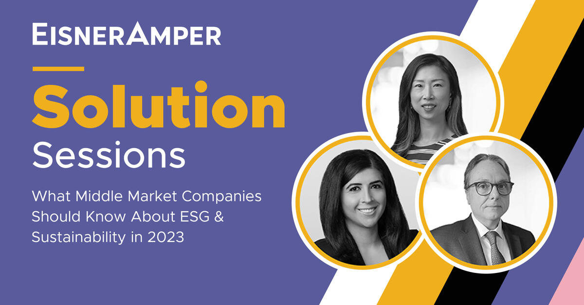 Middle Market Companies and ESG and Sustainability in 2023