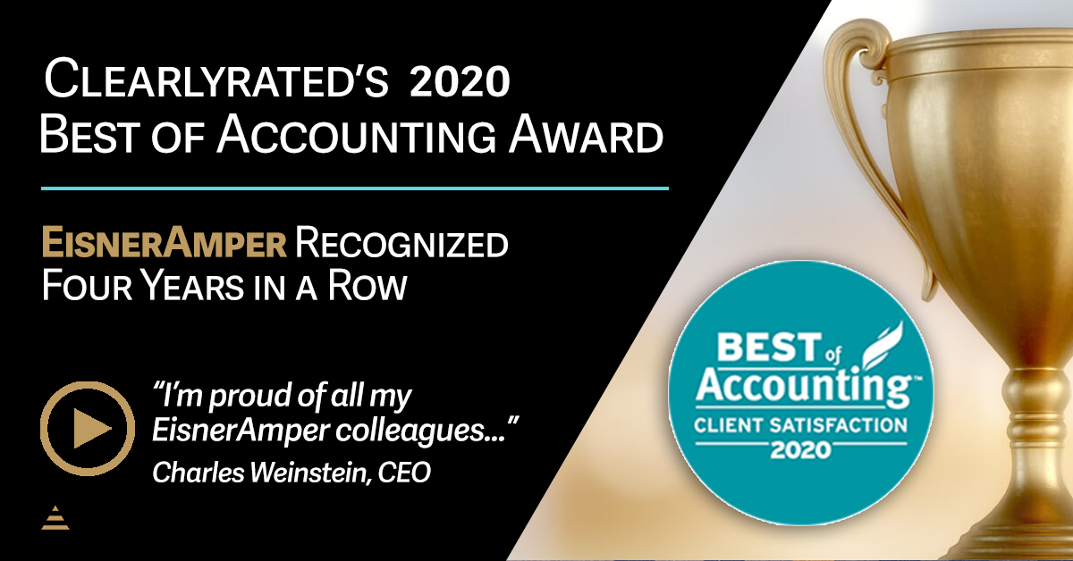 EisnerAmper Receives 2020 “Best of Accounting” Award in Client Service ...