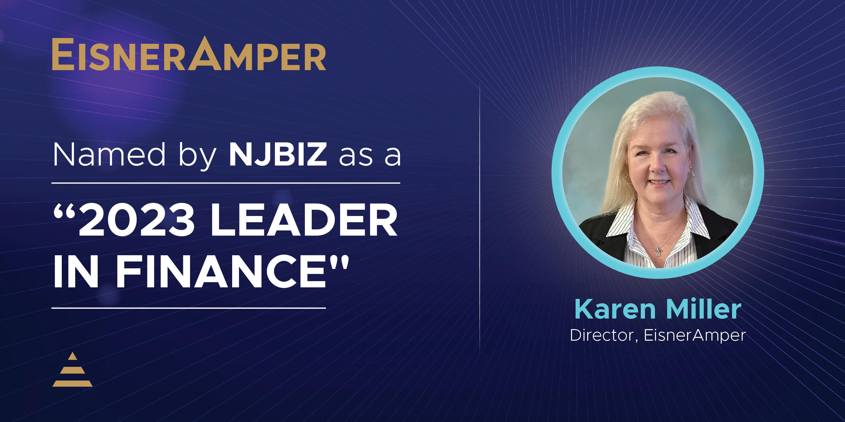Karen Miller | NJBIZ “2023 Leader in Finance Award”